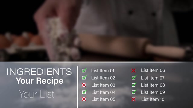 Royalty-Free Ingredients List Templates - Storyblocks