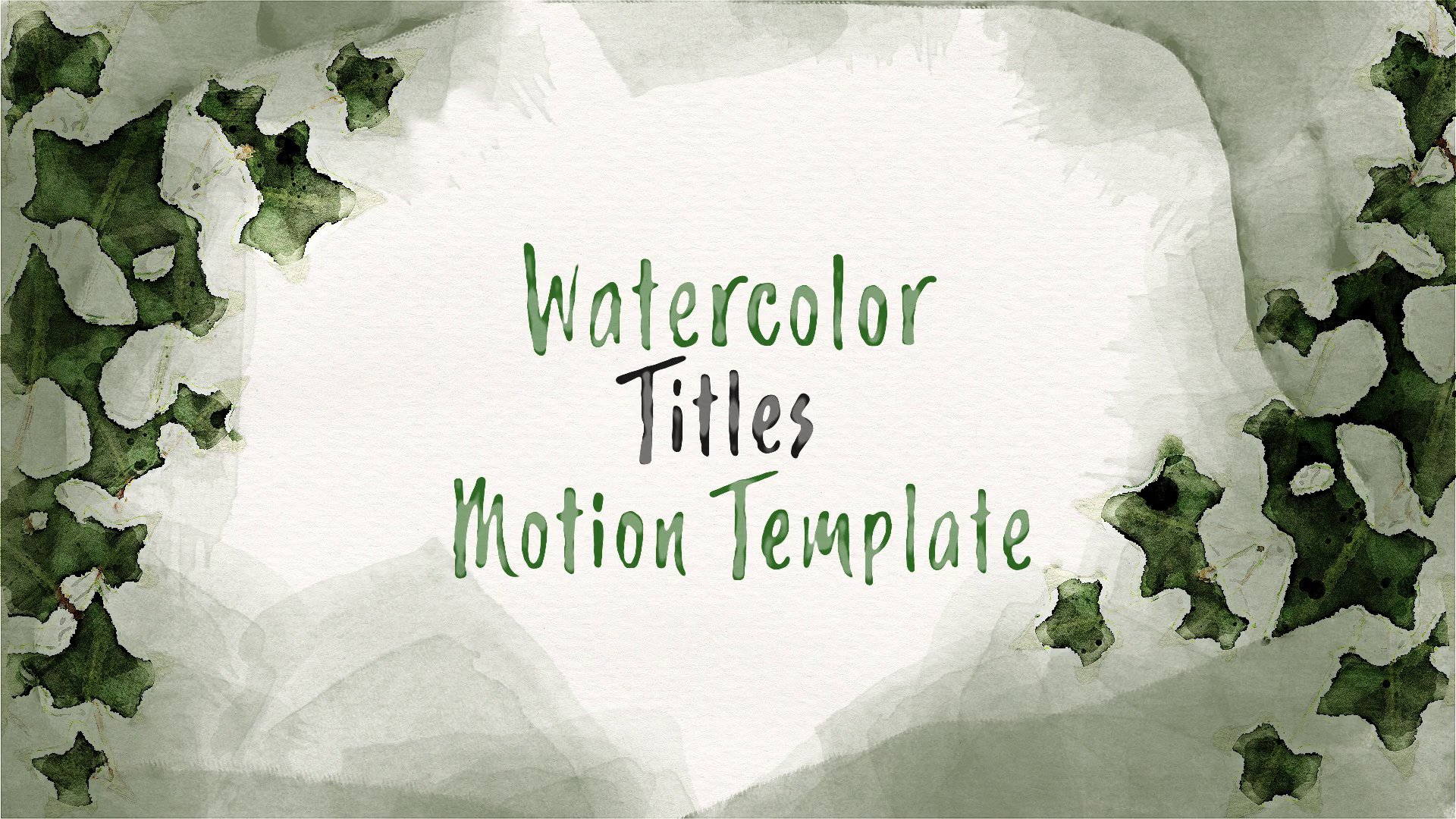 Premiere Pro Template: Watercolor Titles SBV-339019918 - Storyblocks