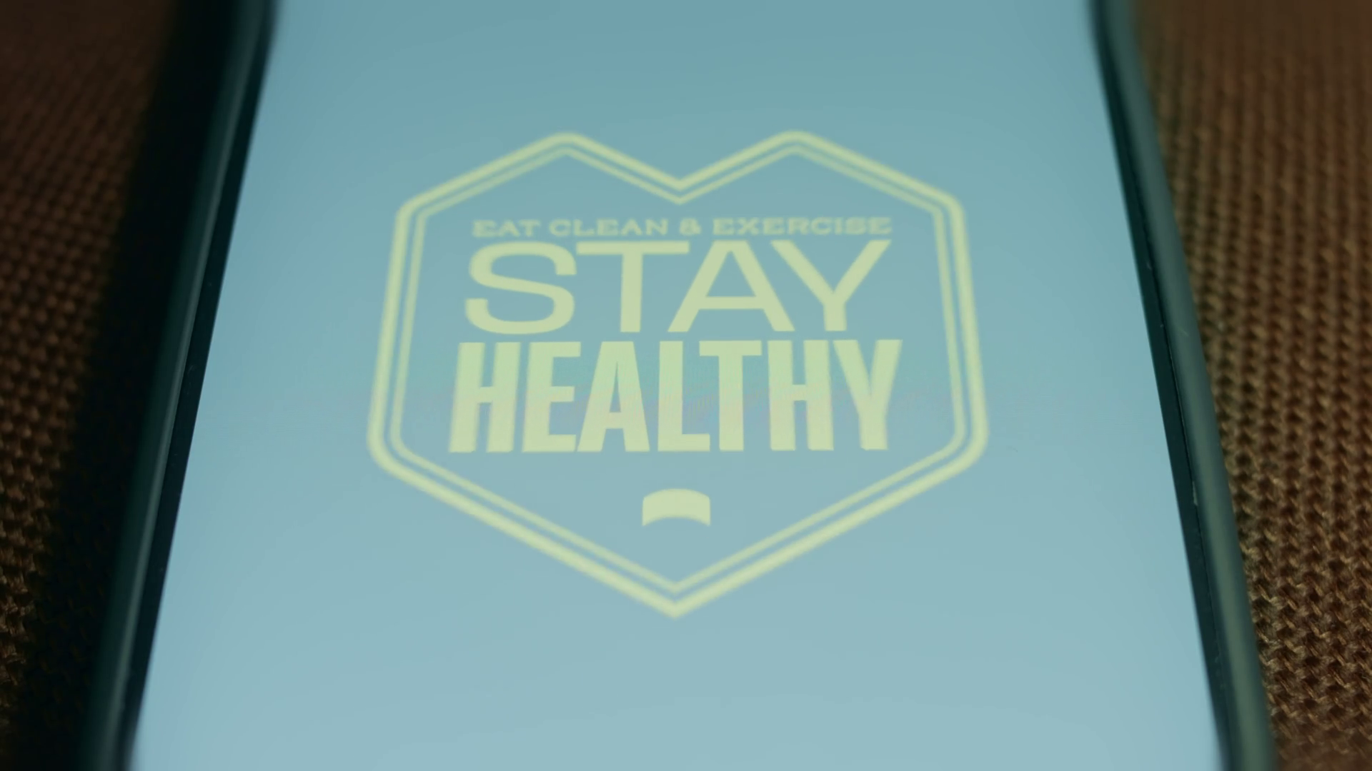 Eat Clean Exercise Stay Healthy Lettering Stock Footage SBV-352216097 ...