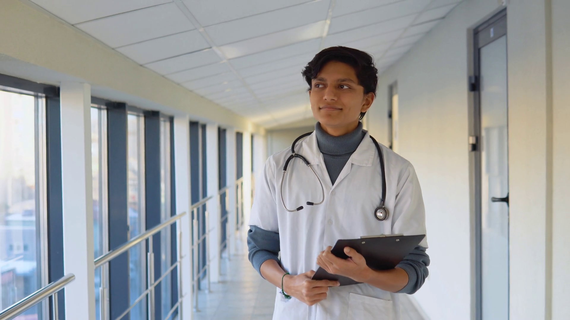 Indian Male Physician Intern Professional Stock Footage SBV-352311318 ...