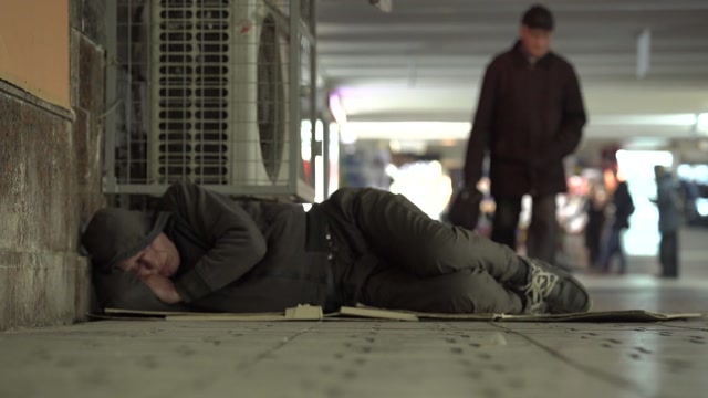 Homeless | Lifestyle stock footage - Storyblocks