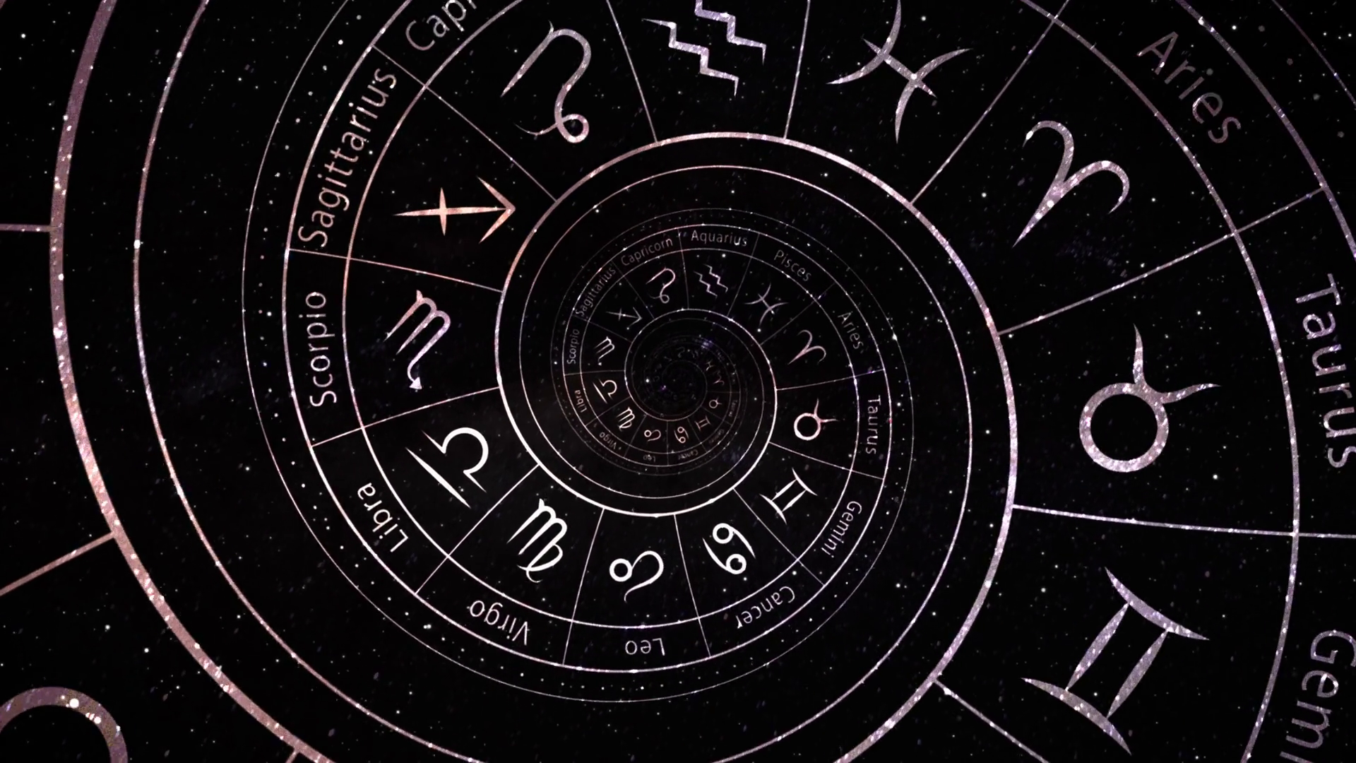 Zodiac Astrology Signs Horoscope Infinite Stock Motion Graphics SBV ...