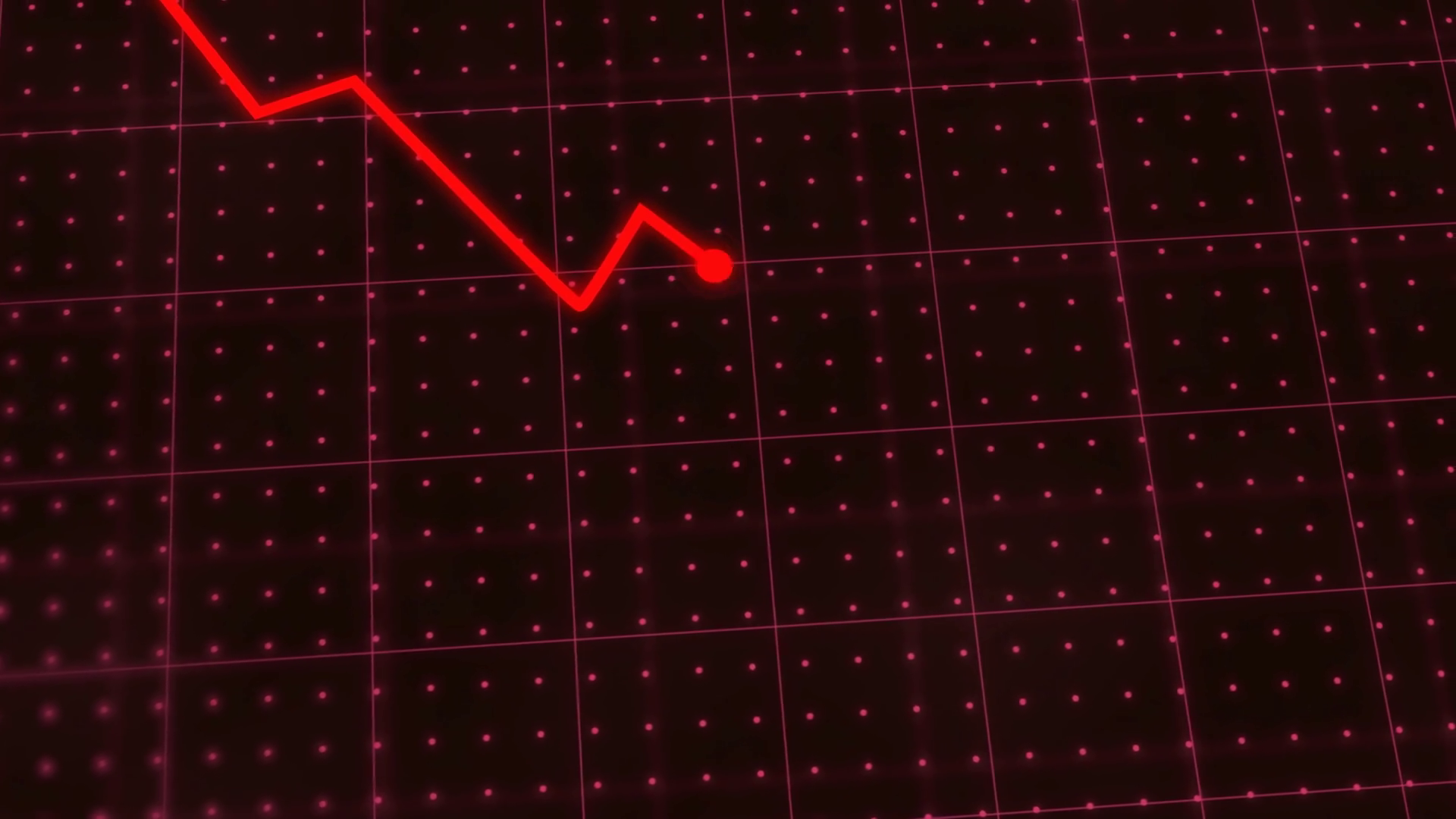 Negative Red Line Graph Falling Down Due To Stock Motion Graphics SBV ...