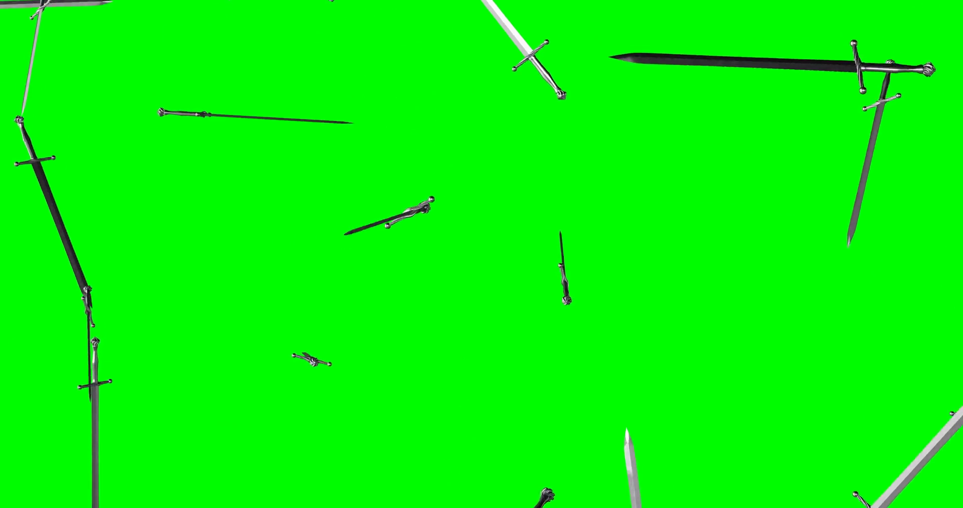 Medieval Steel Swords Falling From Sky On Stock Motion Graphics SBV ...