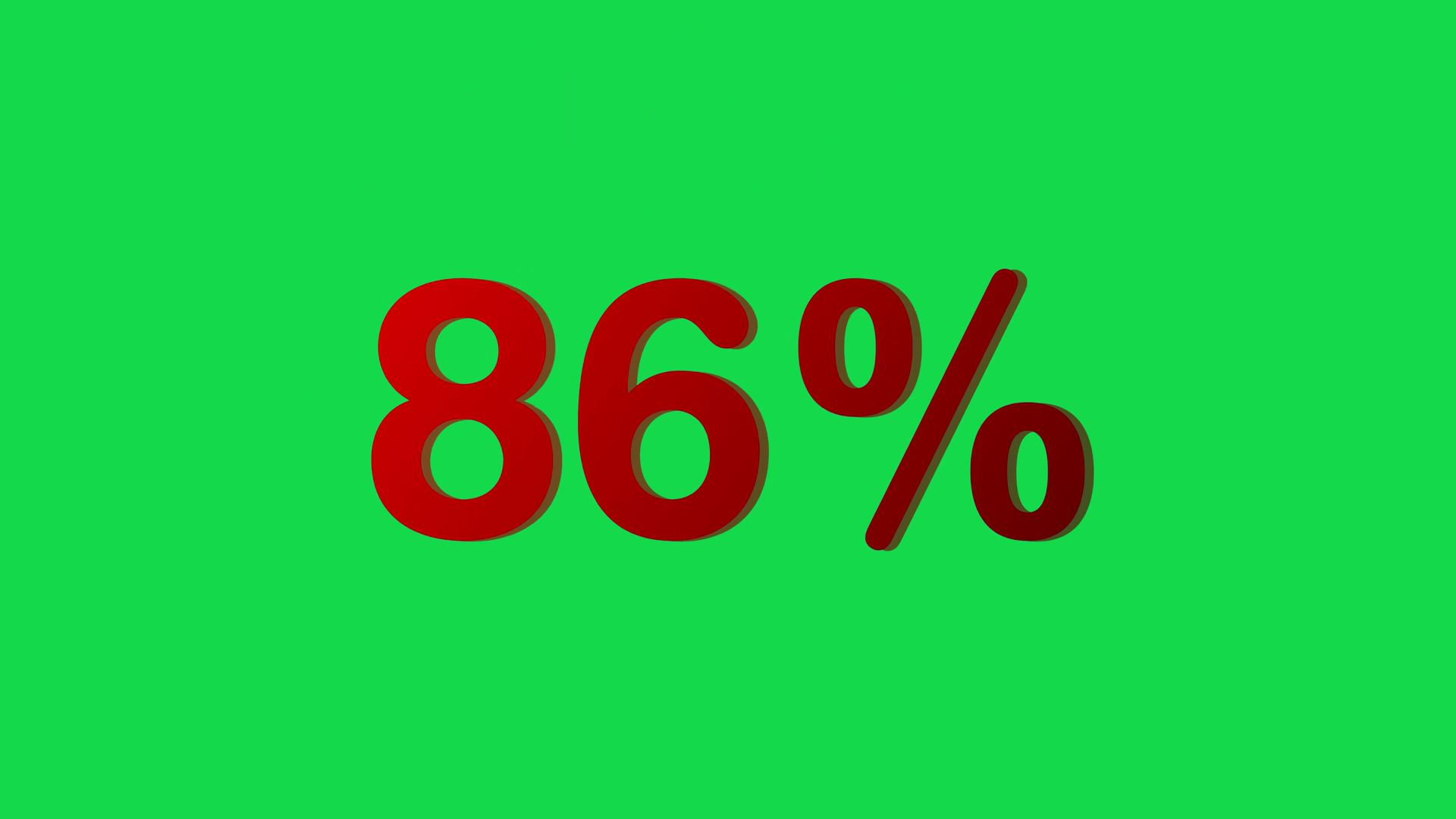 86% Percent Discount Label Symbol Animation Stock Footage SBV-354116575 ...