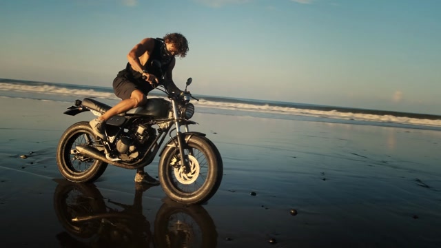 Kick Starting Motorcycle Stock Footage: Royalty-Free Video Clips ...