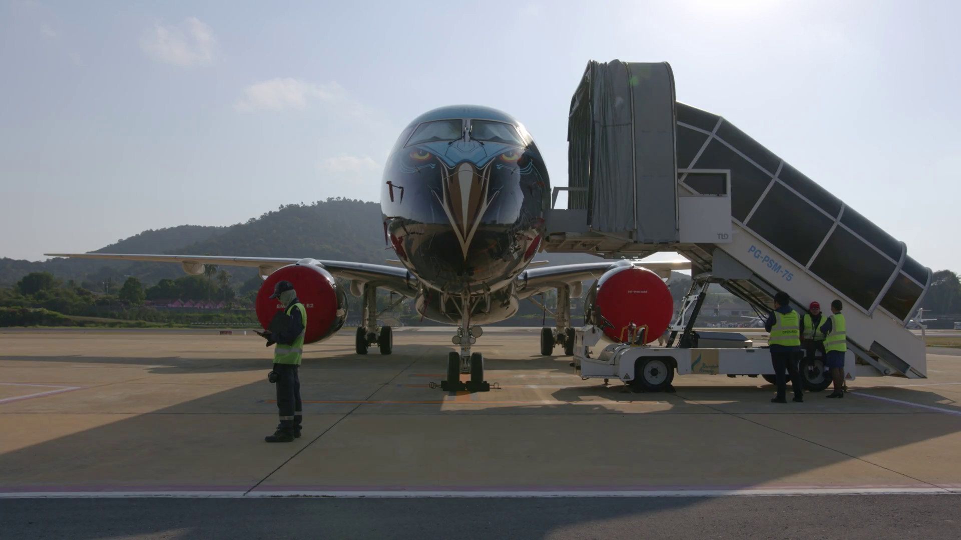 Koh Samui Thailand April 2024 - Airplane Is Stock Footage SBV-351812976 ...