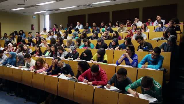 Lecture Hall Filling Stock Footage: Royalty-Free Video Clips - Storyblocks