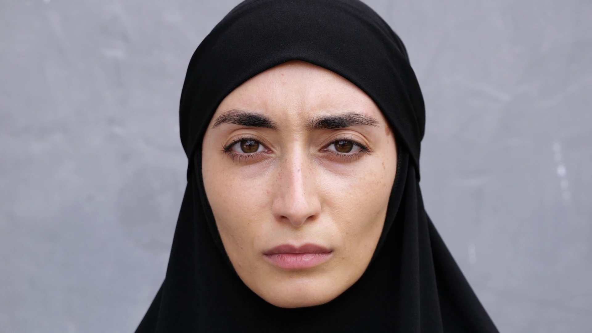 Close Ap Face Of Serious Oppressed Feminist Stock Footage SBV-348456146 ...