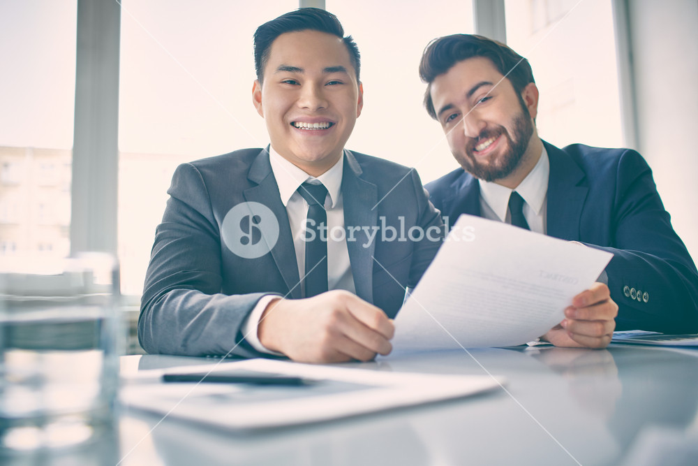 Portrait Of Two Successful Entrepreneurs Royalty-Free Stock Image ...