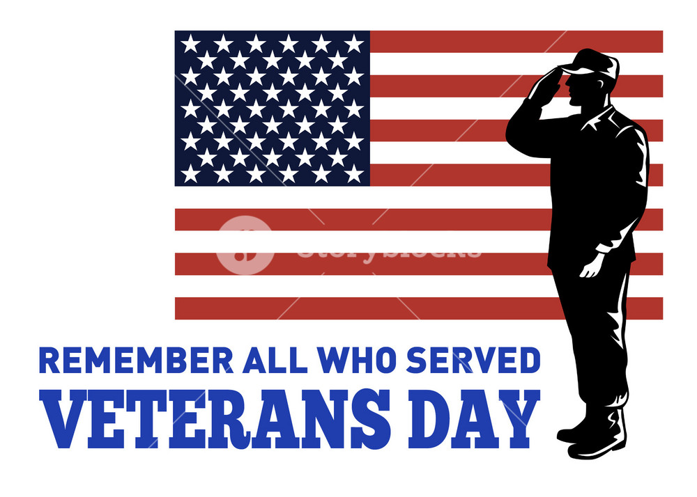 American Patriot Veterans Day Poster Greeting Card Royalty-Free Stock ...
