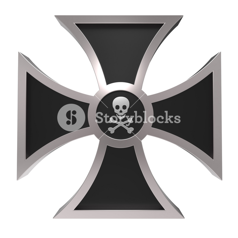 Choppers Cross Isolated On White. Royalty-Free Stock Image - Storyblocks
