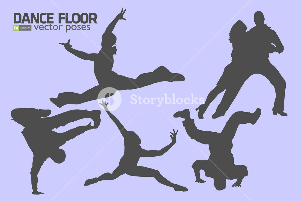 Dance Floor Poses Royalty-Free Stock Image - Storyblocks