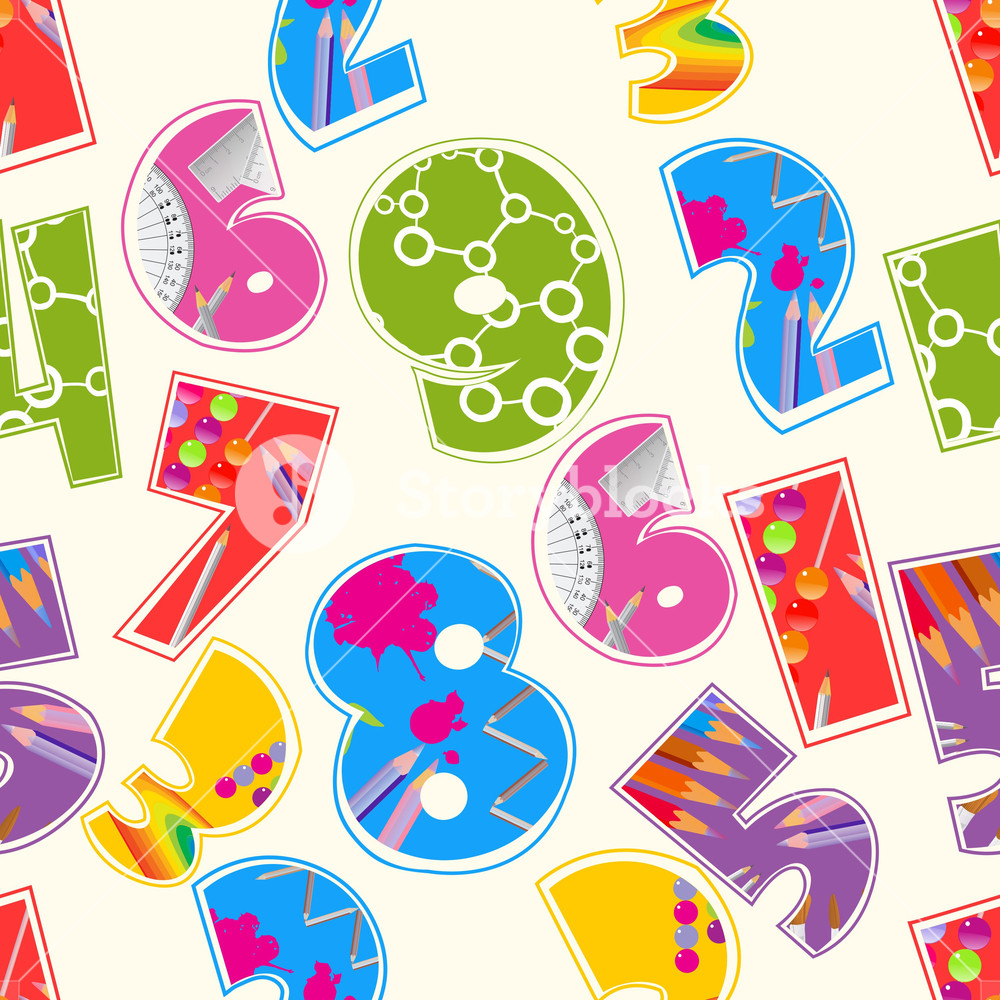 Educational Background With Numerical Numbers Royalty-Free Stock Vector ...