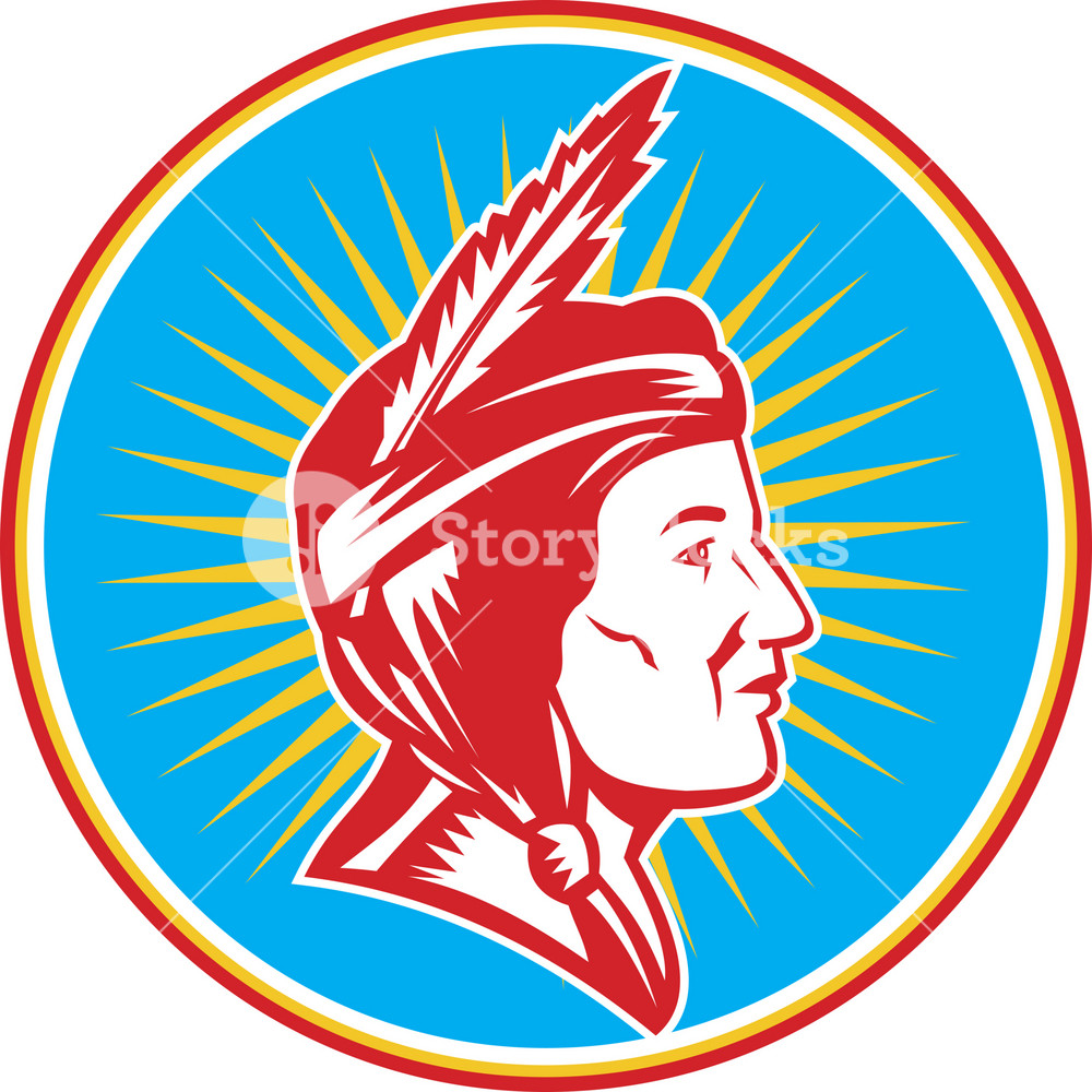 Native American Indian Squaw Woman Royalty-Free Stock Vector SBI ...